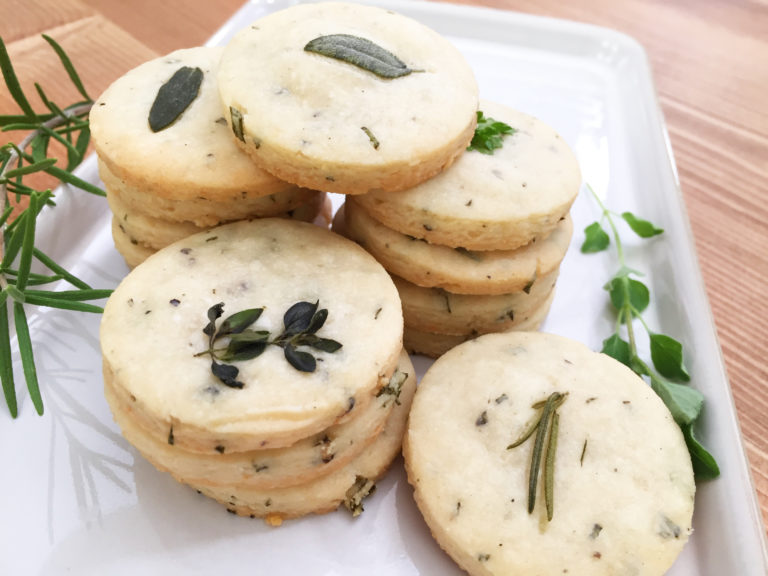 Savoury Herb Shortbread - Indecision & Cake