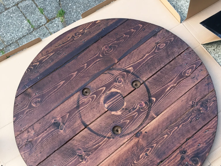 Cable Spool Patio Table - Indecision & Cake