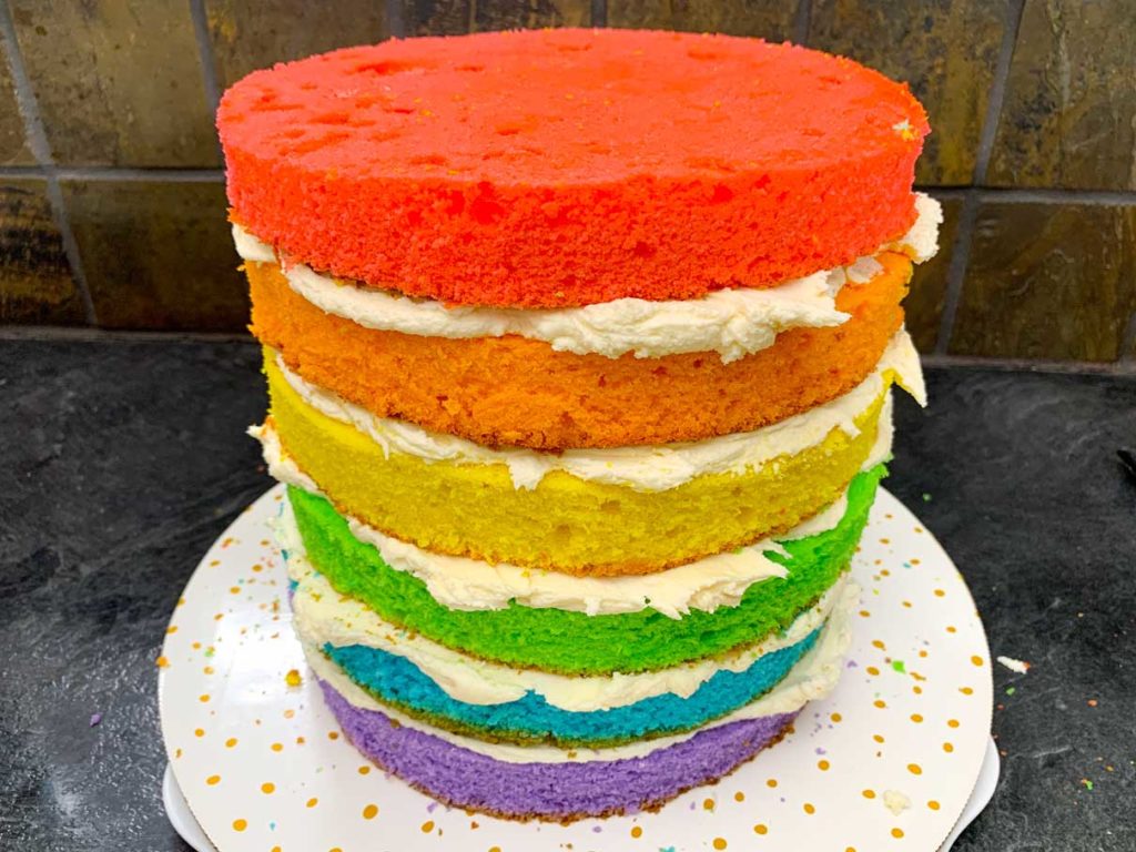Rainbow Cake - Indecision & Cake