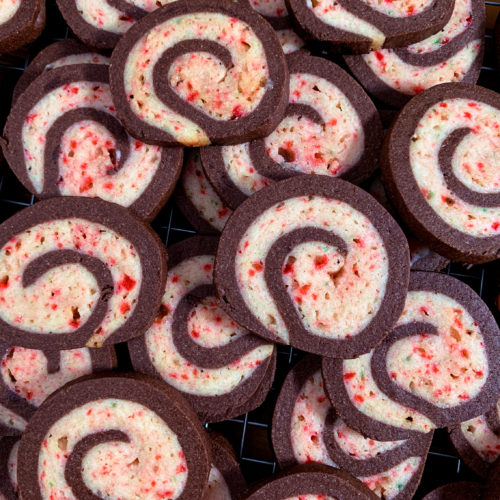 Peppermint Pinwheel Cookies - Indecision & Cake