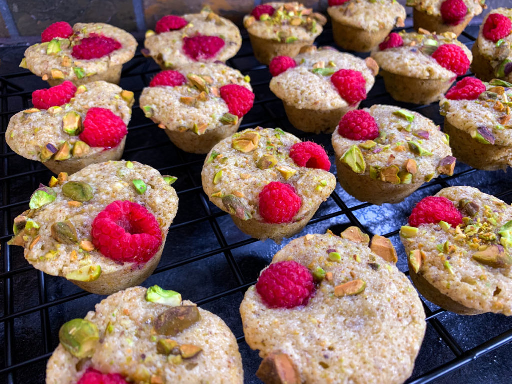 Raspberry Pistachio Friands - Indecision & Cake