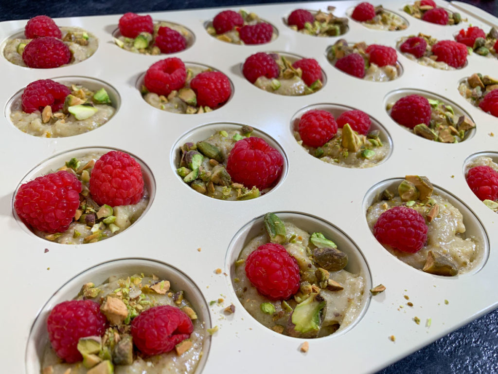 Raspberry Pistachio Friands - Indecision & Cake
