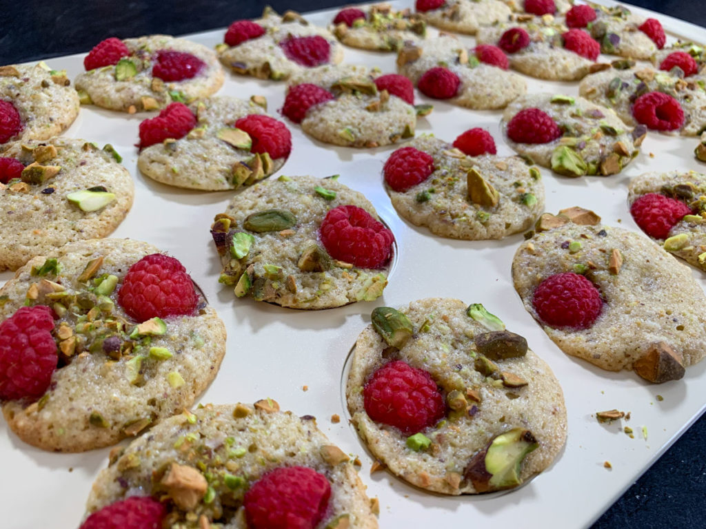 Raspberry Pistachio Friands - Indecision & Cake