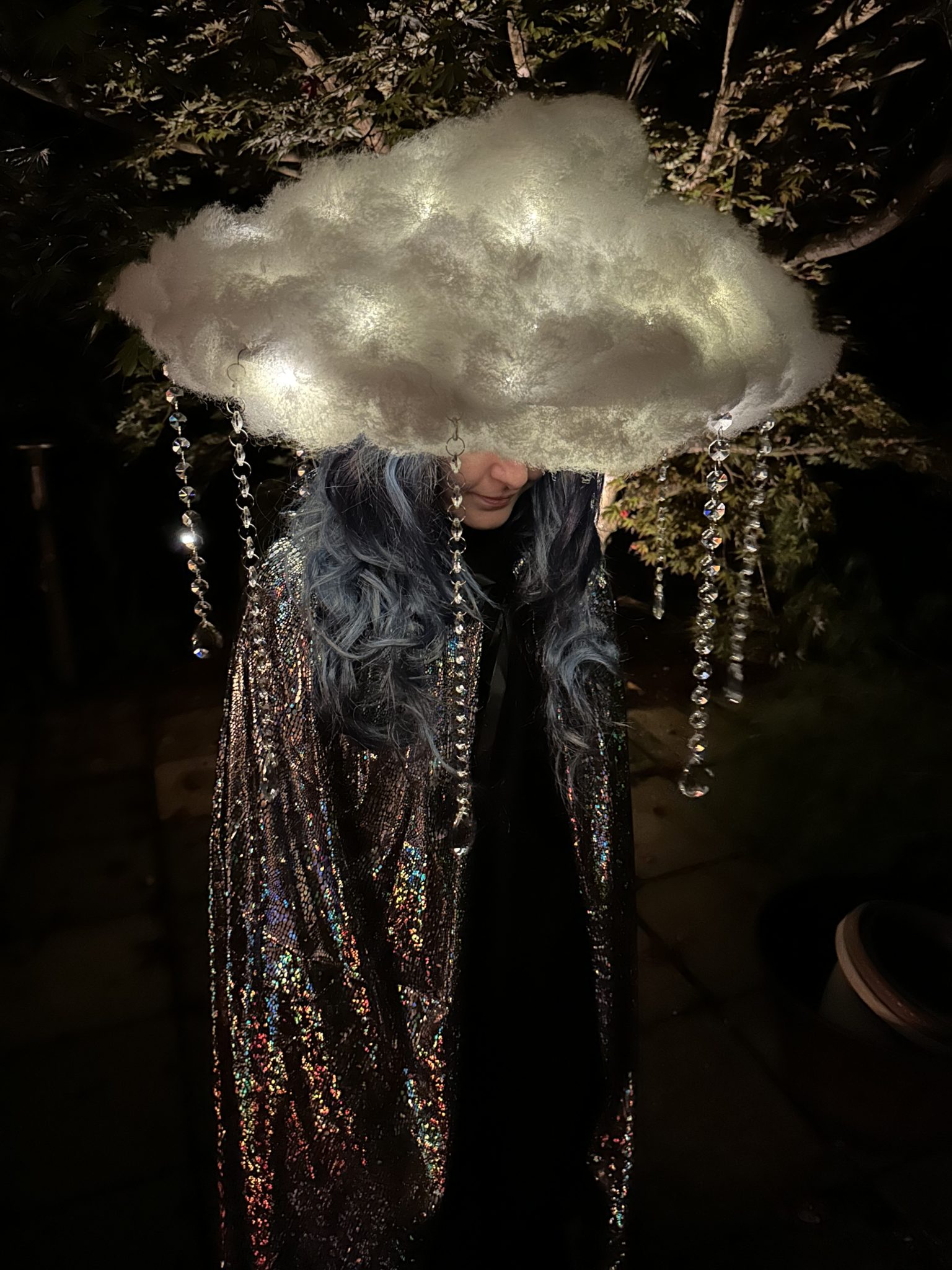 DIY Raincloud Costume - Indecision & Cake